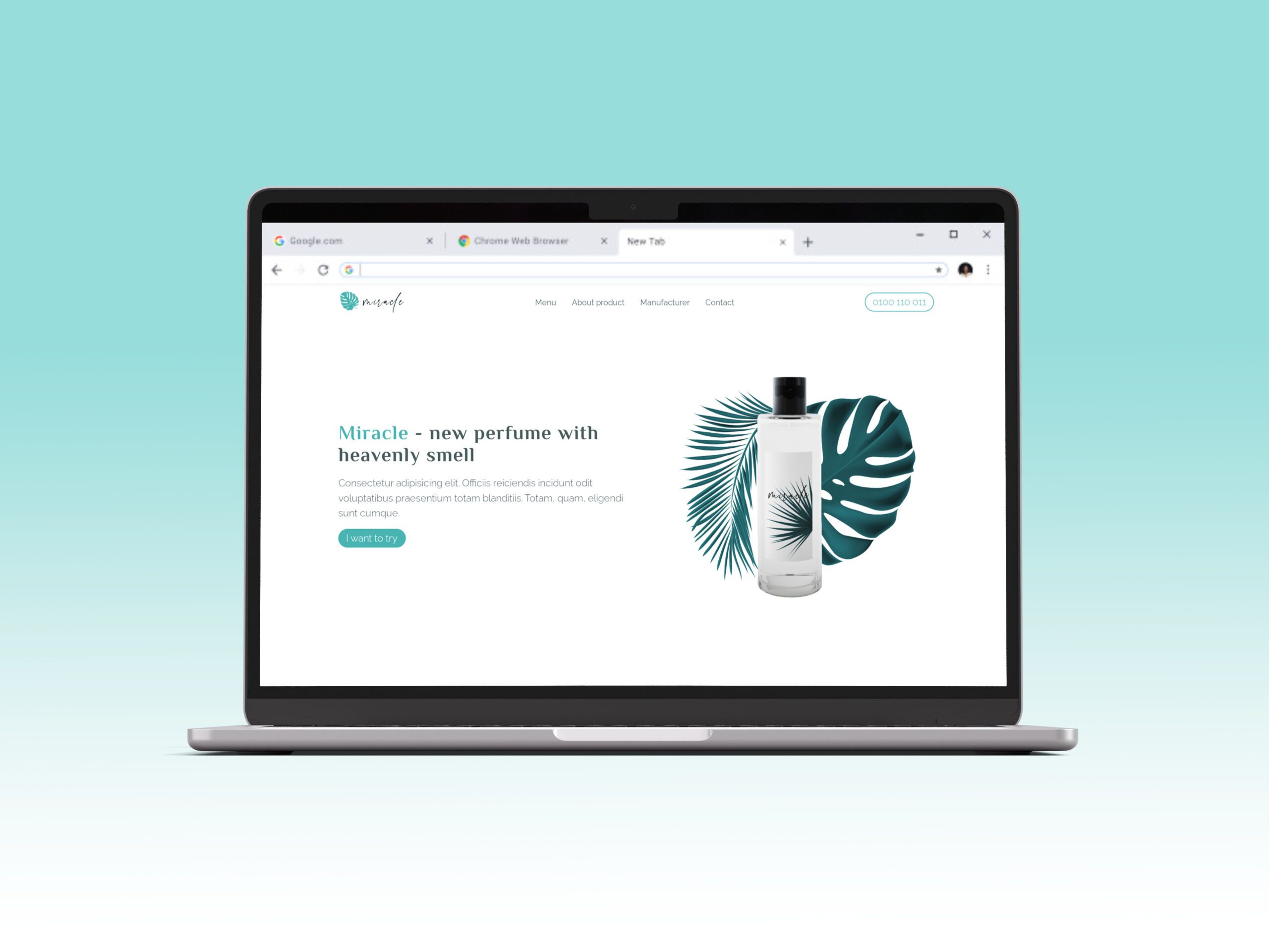 Miracle - Perfume Website (HTML/CSS) | Jana Kostic